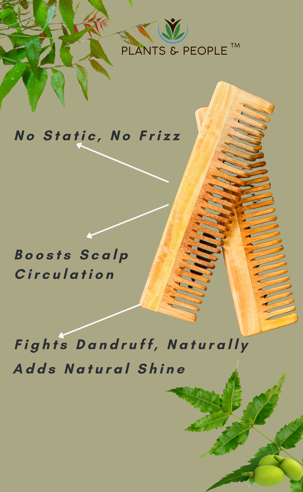 Oil Treated Neem Comb – PLANTS AND PEOPLE